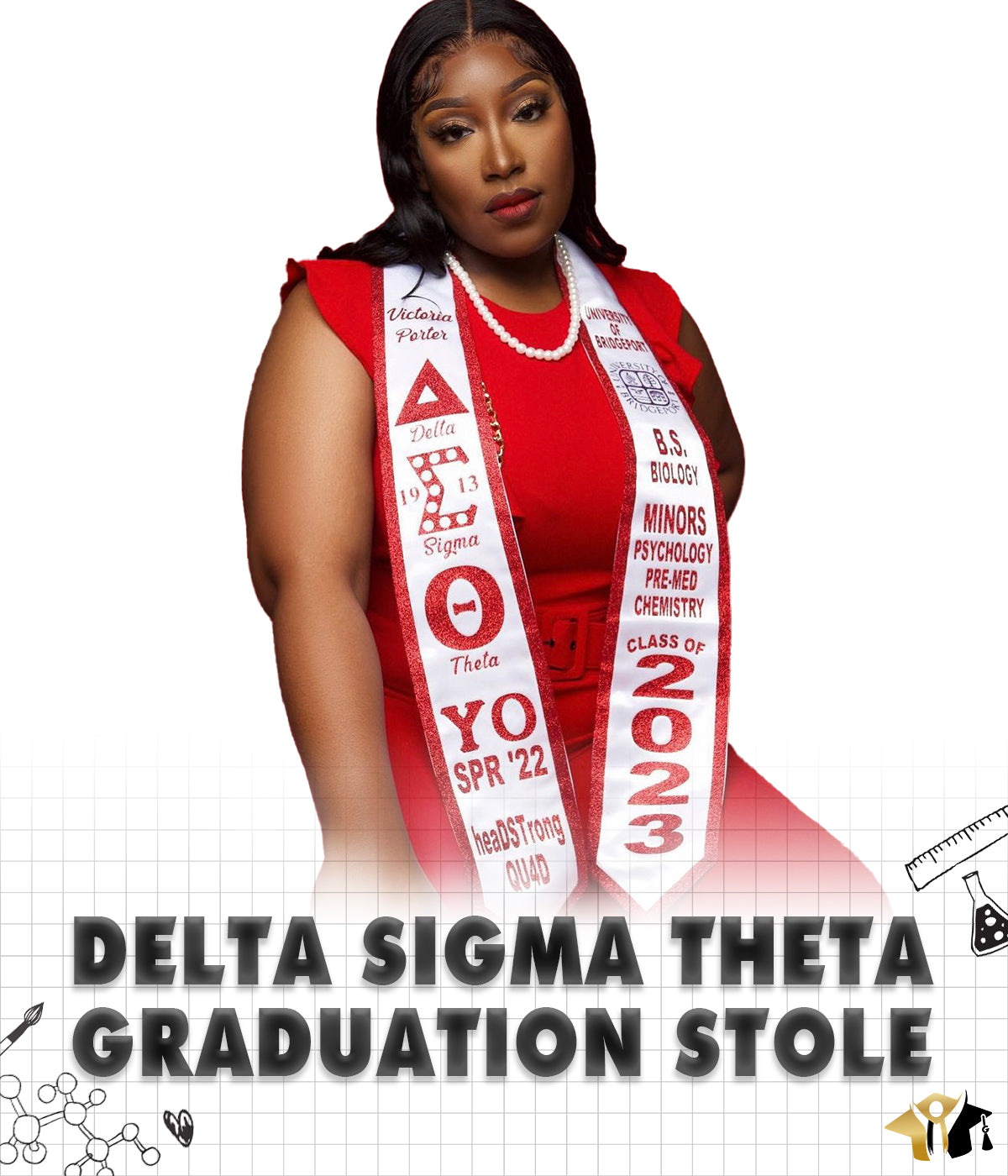 Delta Sigma Theta Graduation Stole – gradology