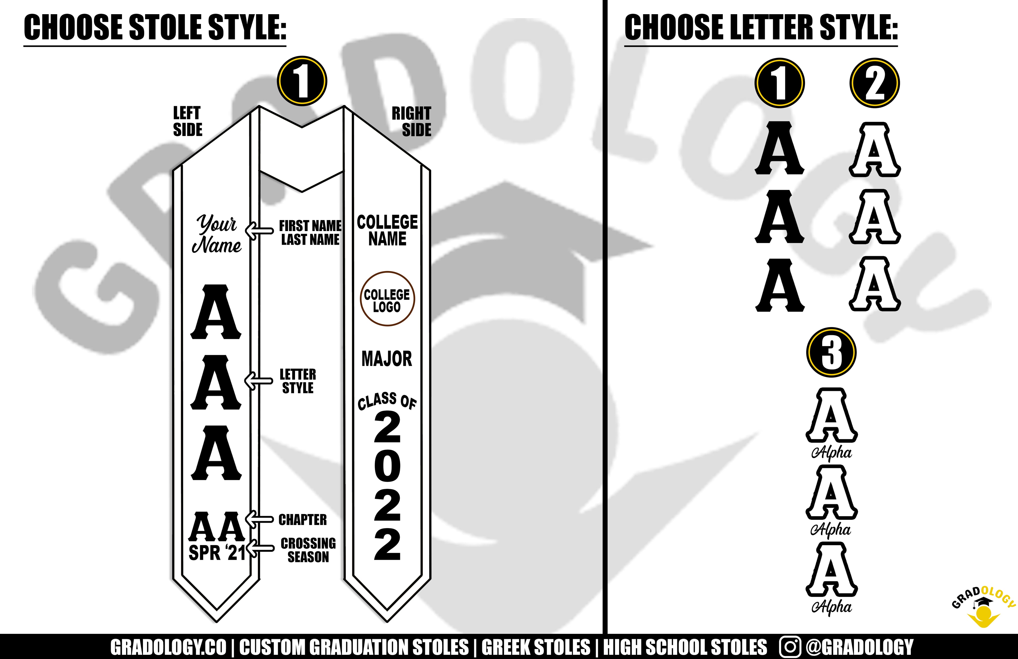 Greek Graduation Stole – gradology