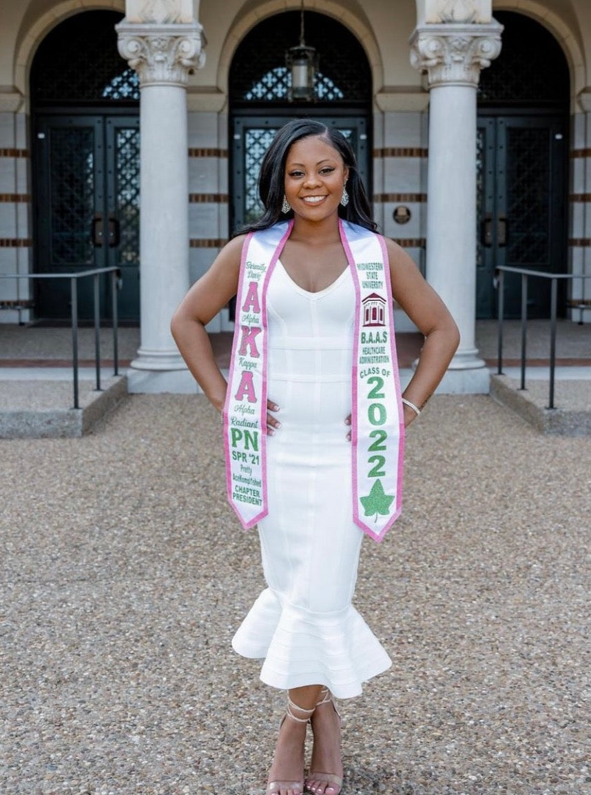 Alpha Kappa Alpha Graduation Stole – gradology